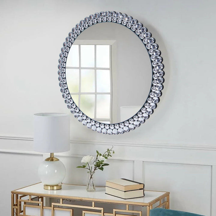 rhinestone frame mirror